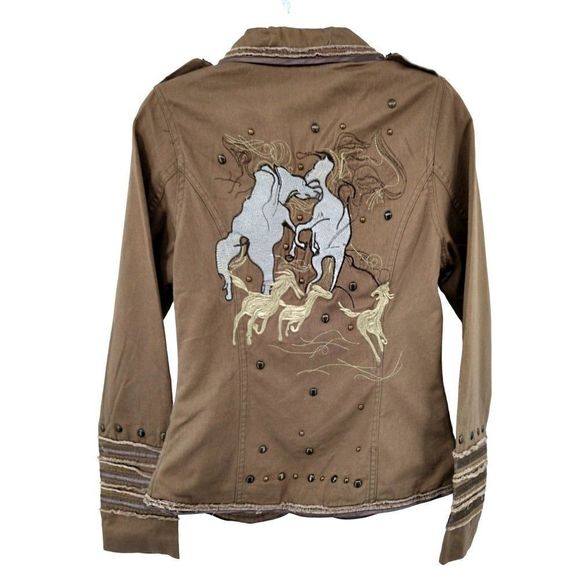 Aziz | Jackets & Coats | Aziz Western Wear Embroidered Jacket Small ...